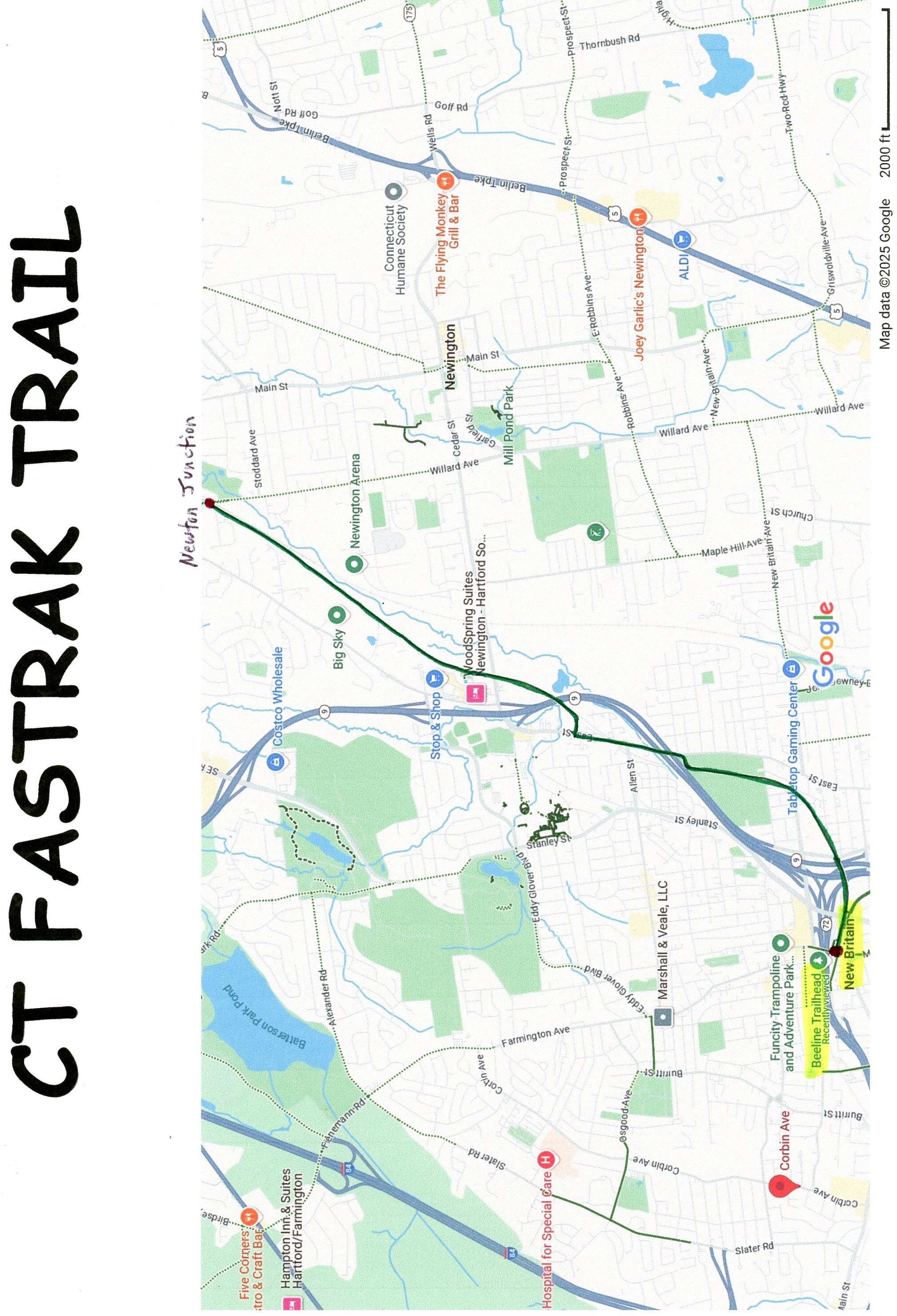 CONNECTICUT FASTRAK TRAIL/BEELINE TRAIL